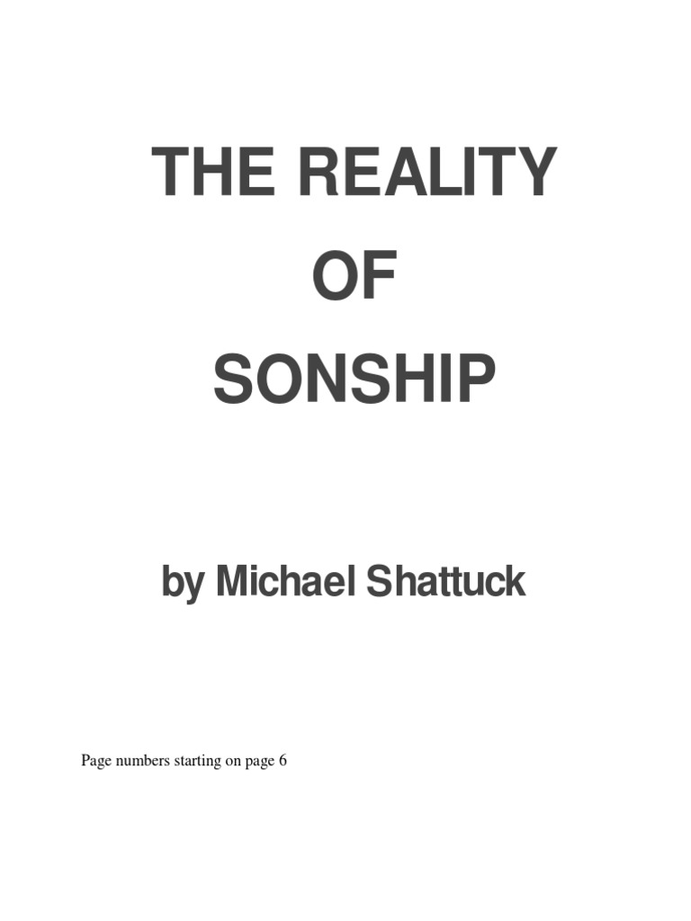 Sonship Book | PDF | Eternal Life (Christianity) | Crucifixion