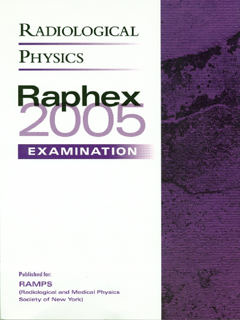 Raphex 2005 Questions | PDF