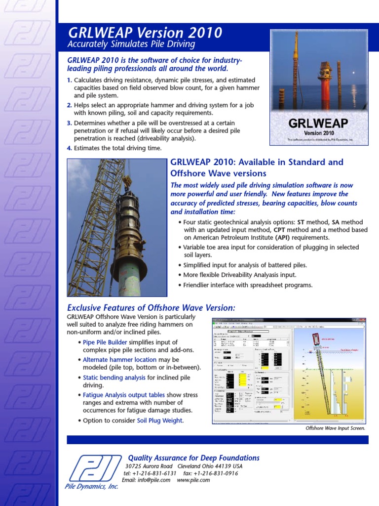 Grlweap PDF | PDF | Deep Foundation | Geotechnical Engineering