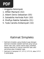 Materi Pelajaran Kalimat Sederhana Berpola SPO Dan SPOK Untuk Kelas 2 ...