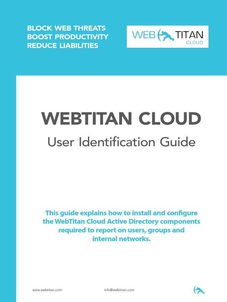 WebTitan Cloud AD Setup Guide | PDF | Domain Name System | Active Directory
