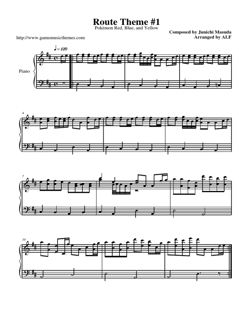 Pokemon - Route Theme 1 PDF | PDF | Art