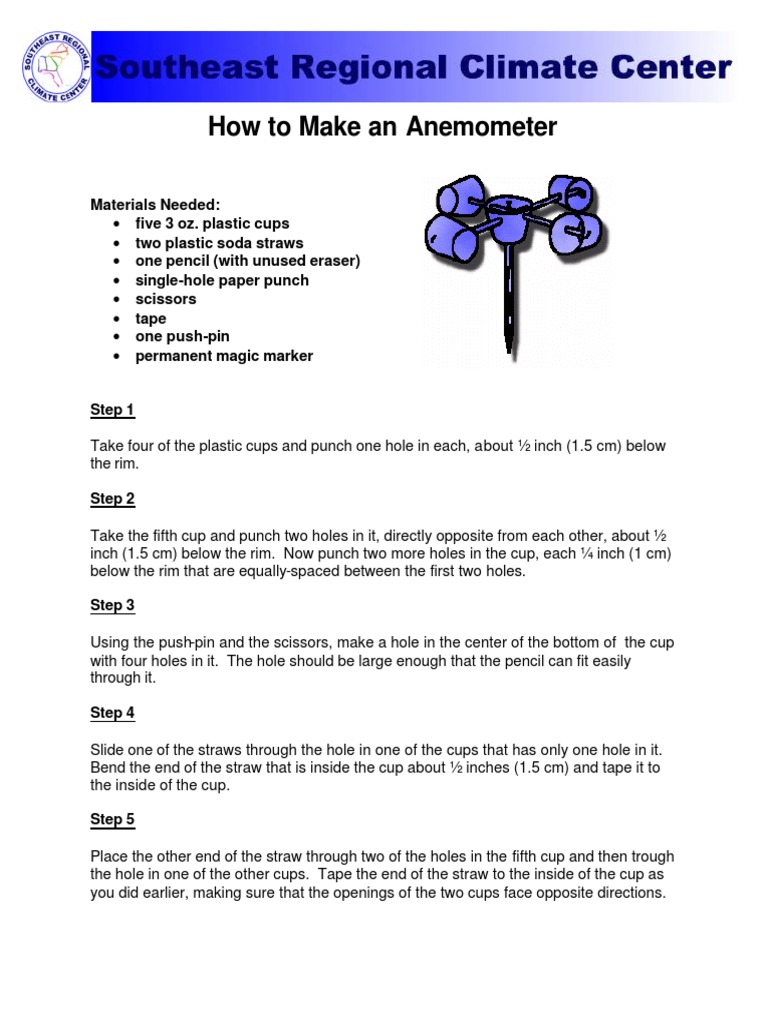 How To Make An Anemometer | PDF