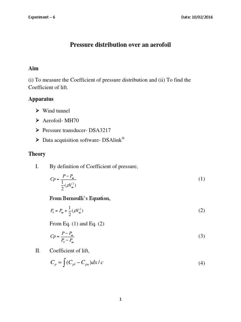 Aerofoil MH70 | PDF | Teaching Methods & Materials