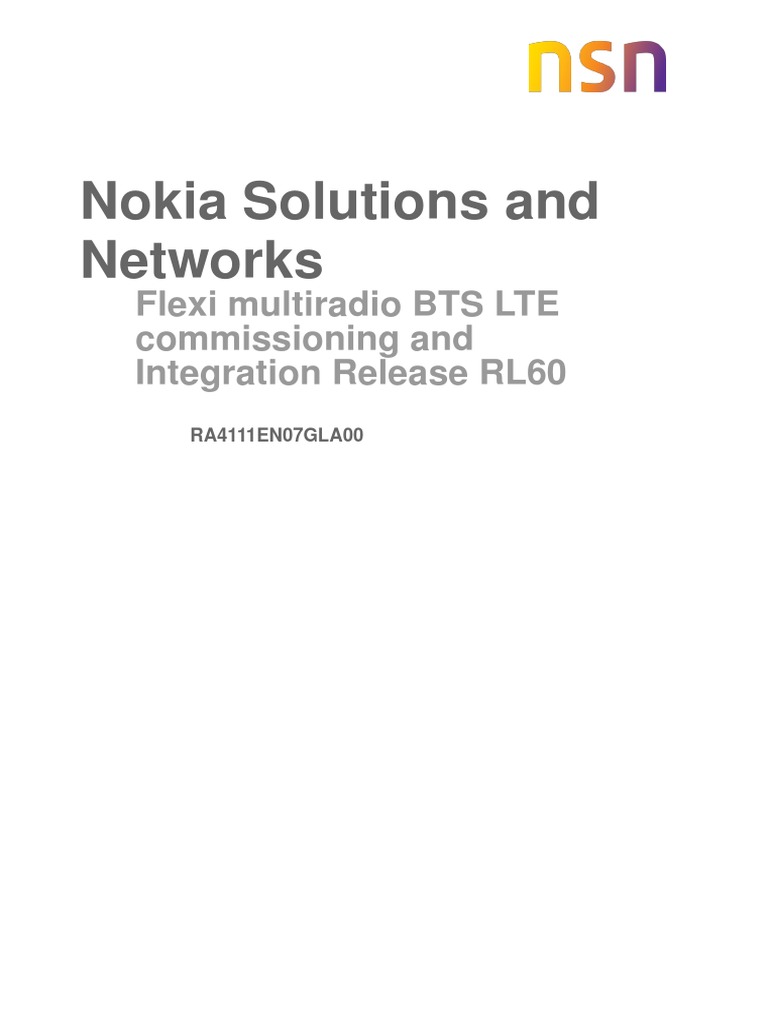 NSN Flexi BTS LTE Commissioning | PDF | Copyright | Intellectual Property