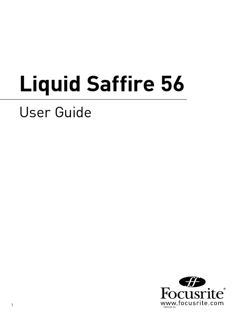 Liquid Saffire 56 User Guide | PDF | Business | Home & Garden