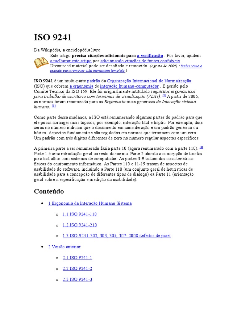 Iso 9241 | PDF | Fatores humanos e Ergonomia | Pixel