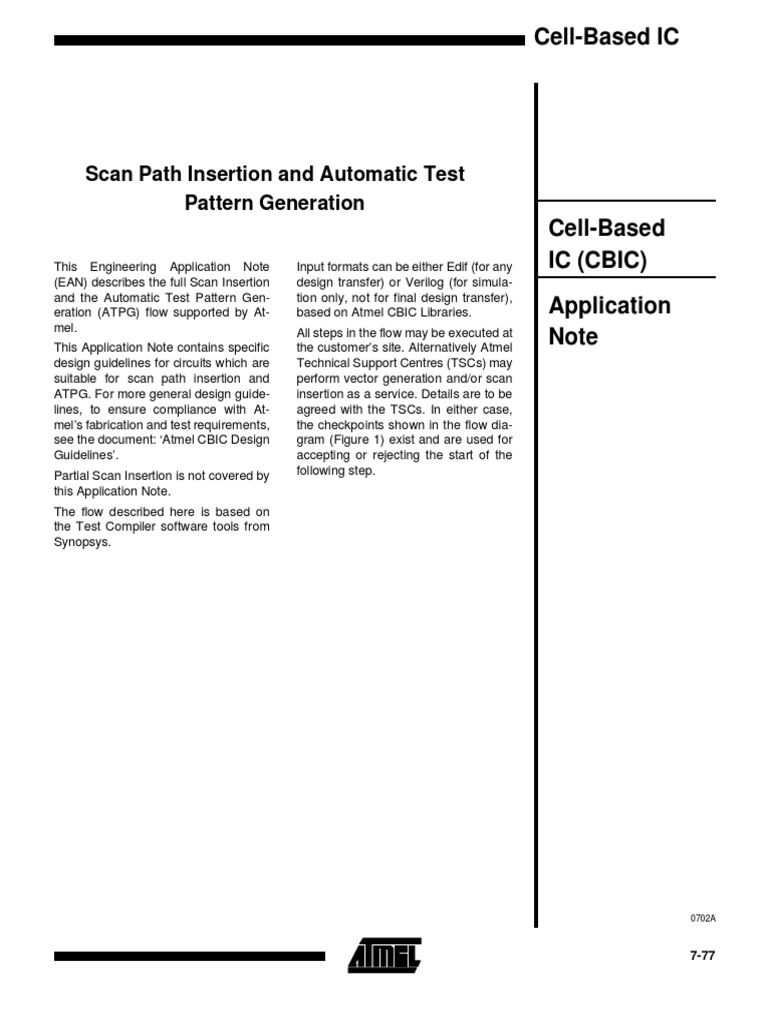 Cell Based ATPG | PDF | Digital Technology | Computer Engineering
