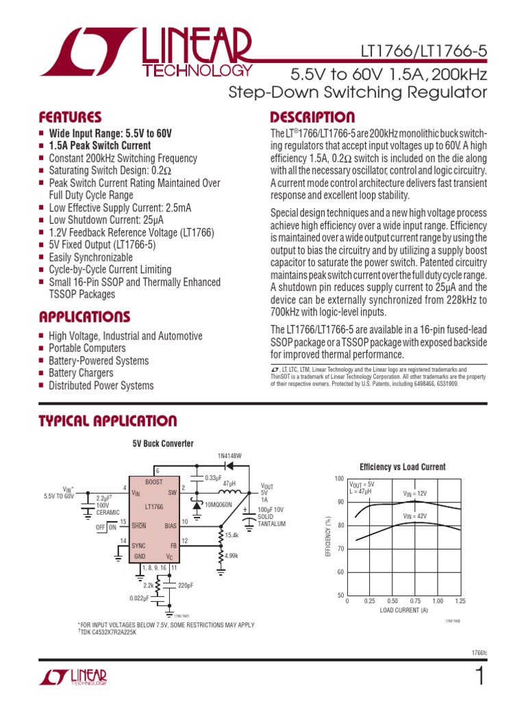 Dc-dc Converter Datasheet | Capacitor | Inductor