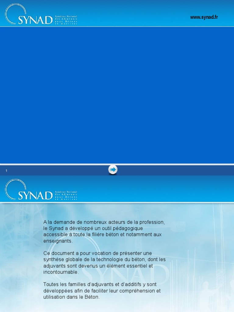 Synad 2 | PDF | Béton | Ciment