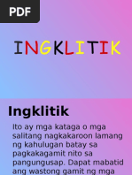 Ang Ingklitik | PDF