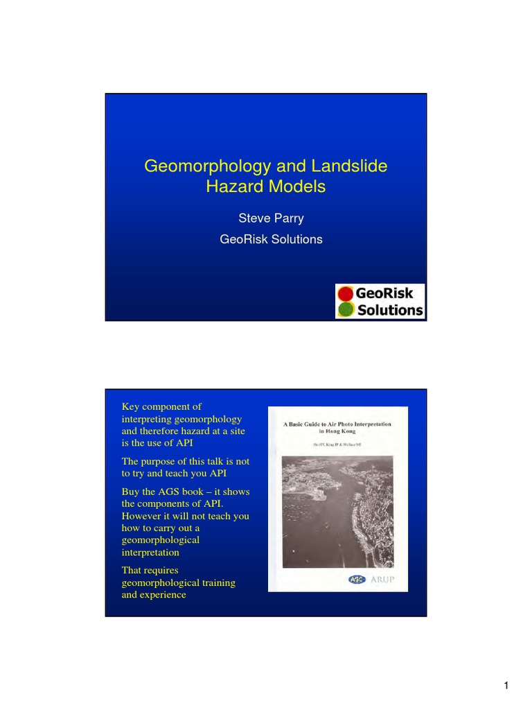 Geomorphology and Landslide Hazard Models | PDF | Geomorphology | Landslide