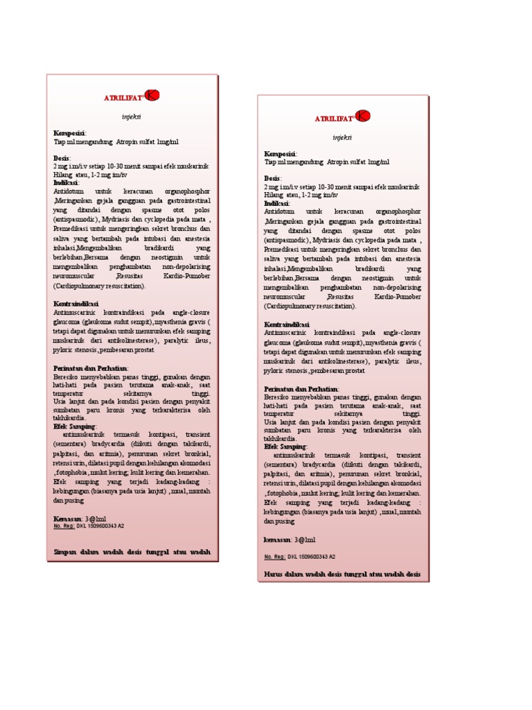 Brosur Injeksi | PDF