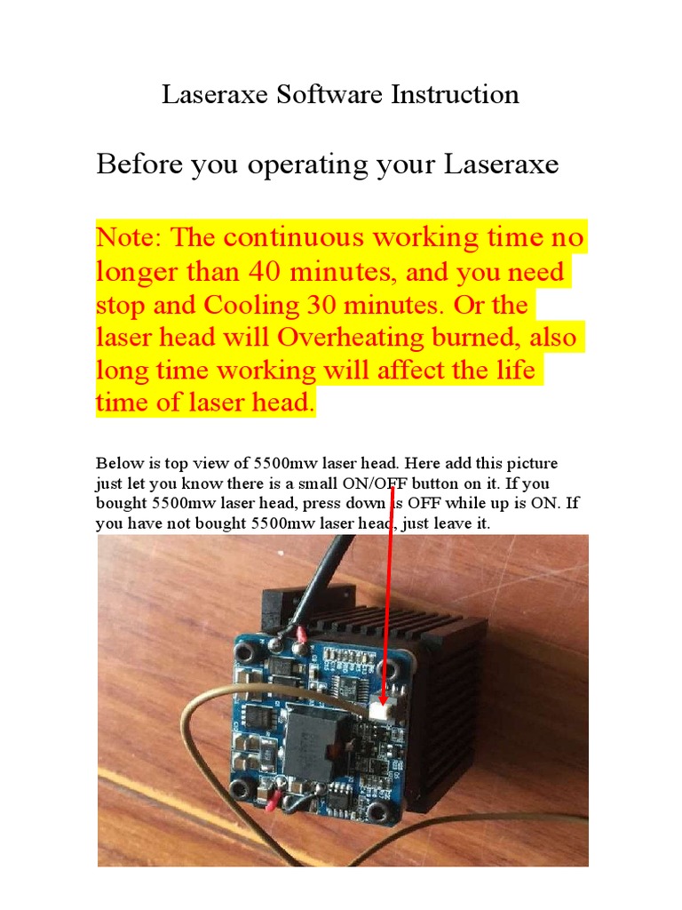 Laseraxe User Guide | PDF
