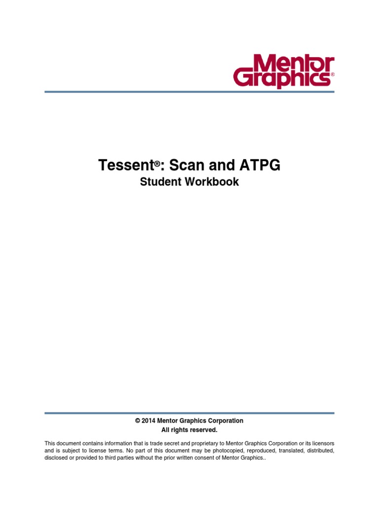 Tessent: Scan and ATPG: Student Workbook | Download Free PDF | License ...
