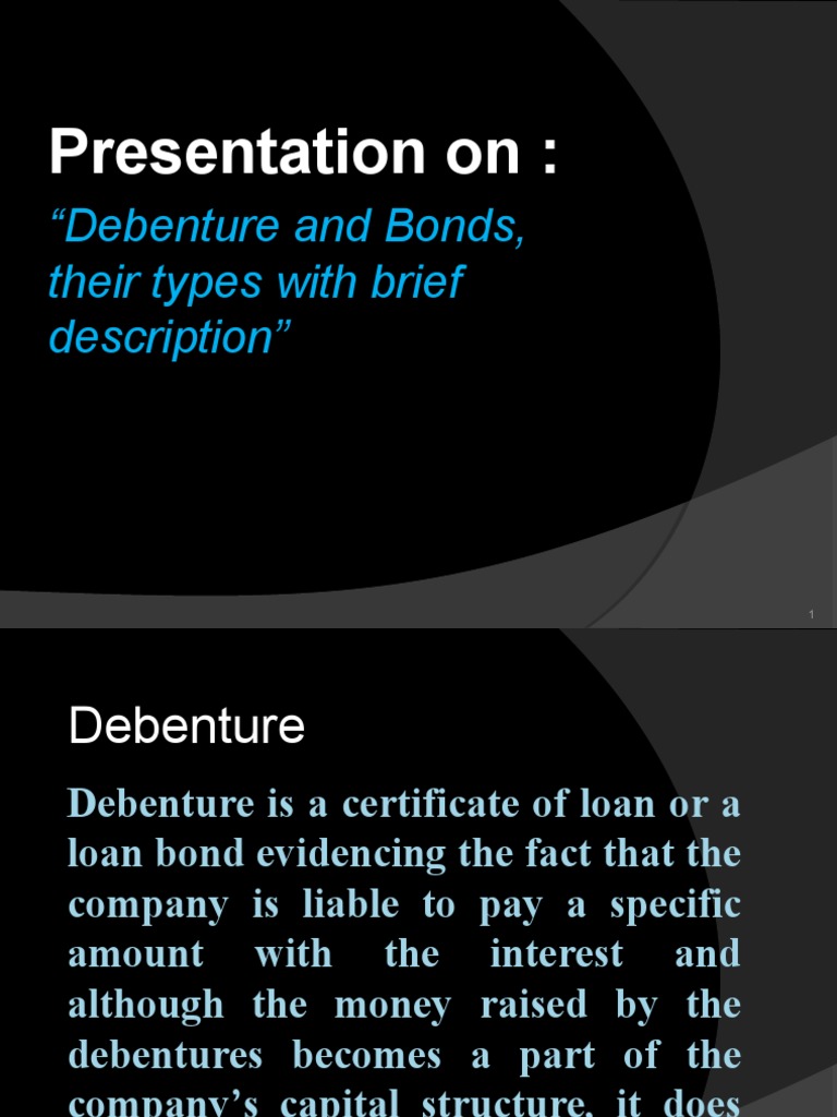 Types of Debentures and Bonds Explained | PDF | Municipal Bond | Debenture