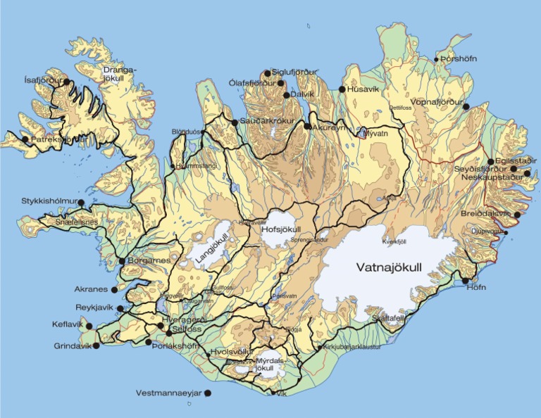 Iceland Road Map | PDF