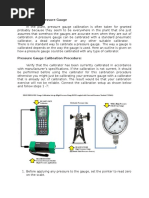 Pressure Gauge Calibration Checklist | PDF