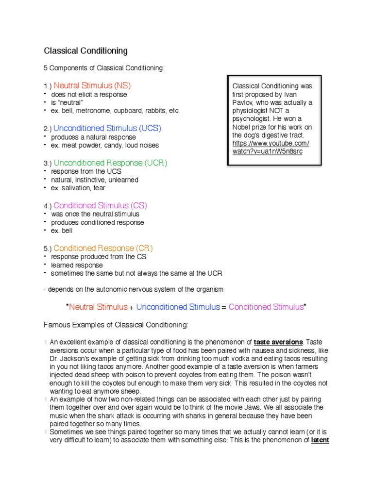 Learning Styles | PDF | Classical Conditioning | Reinforcement