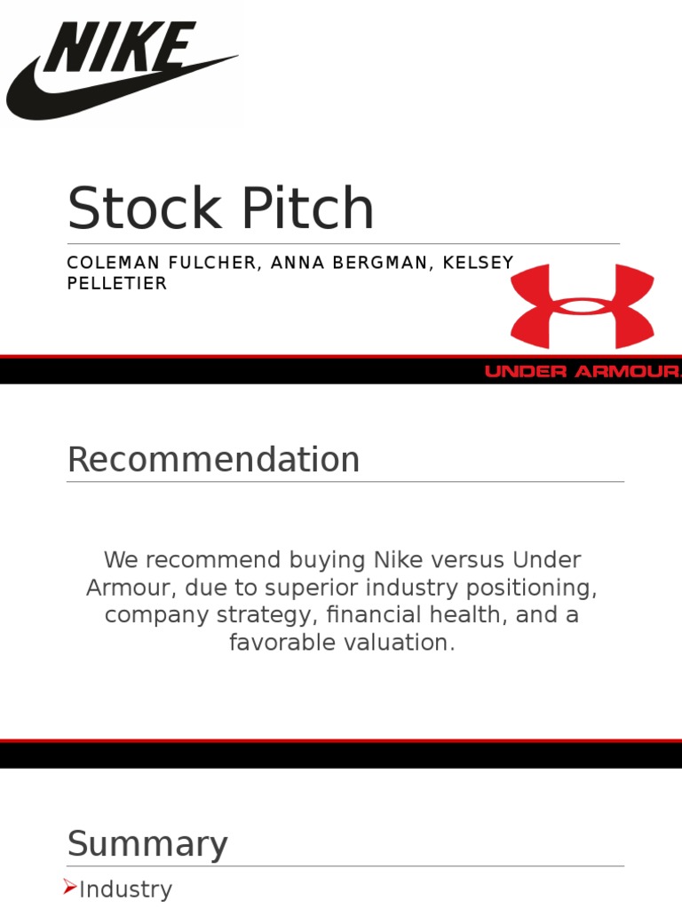 Nike vs Under Armour Stock Analysis | PDF | Career & Growth | Business
