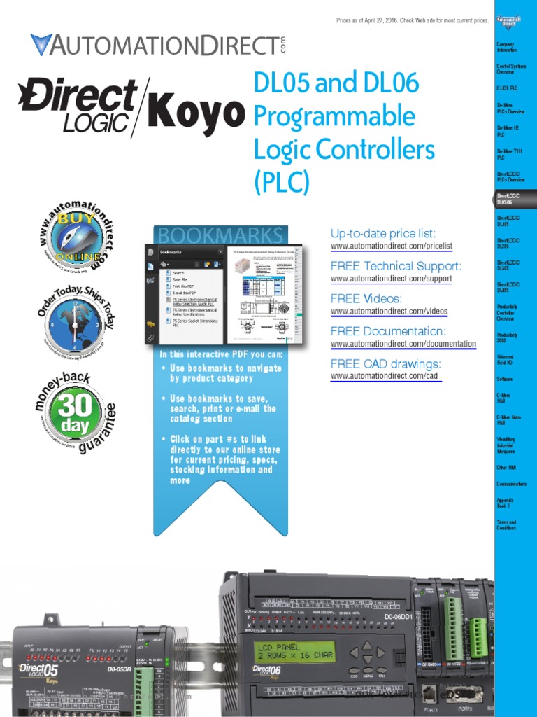 Ds Dl05 06 PLC Catalog | PDF | Programmable Logic Controller | Electronics