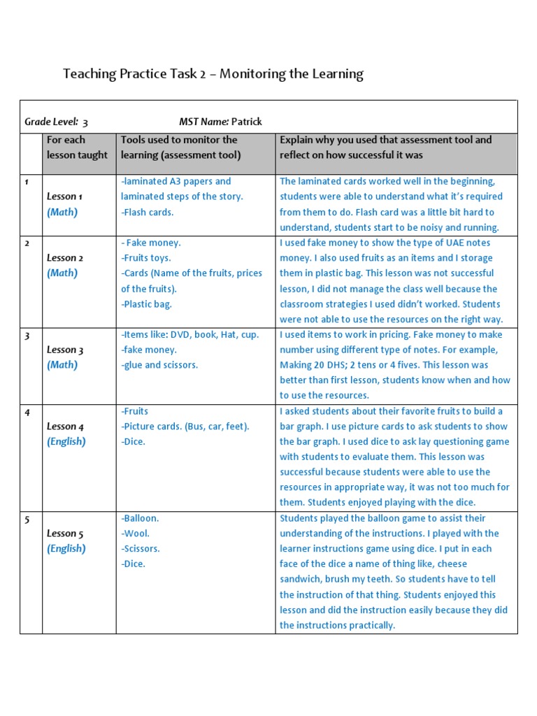 Monitoring Learners | PDF