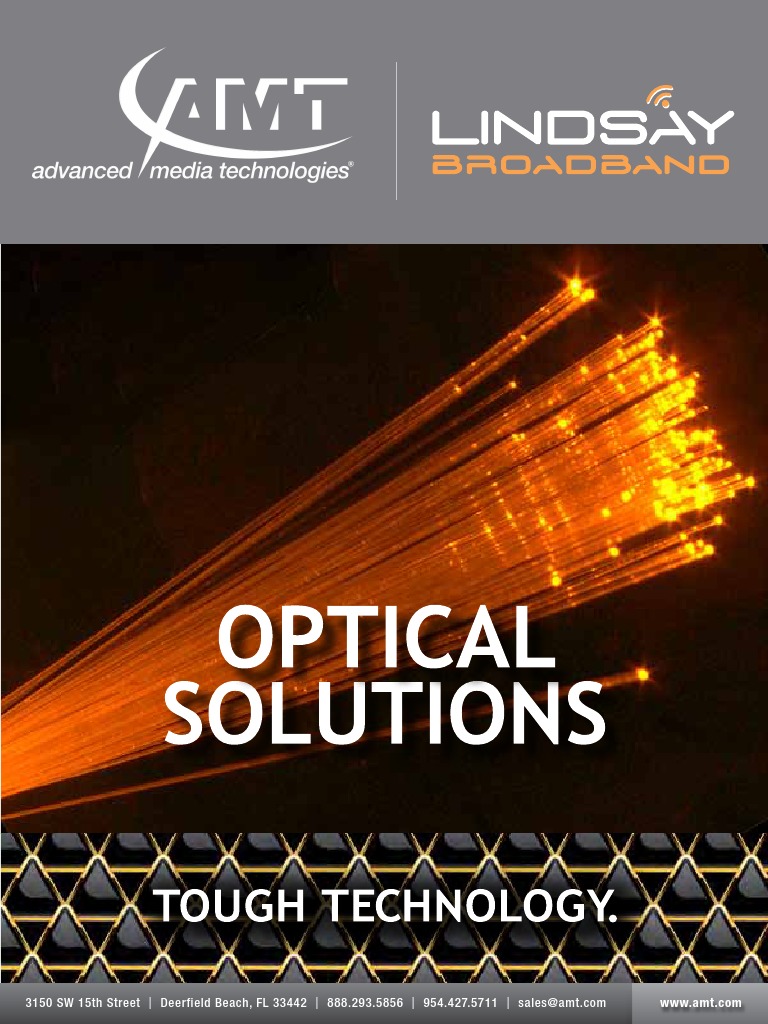 Lindsay Broadband Optical Brochure AMT | PDF | Data Transmission | Electronics