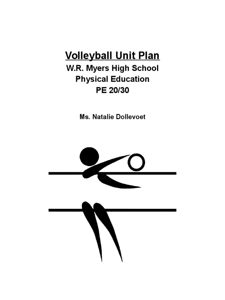 Volleyball Pe20-30 Unit Plan - Nat | PDF | Physical Education | Volleyball