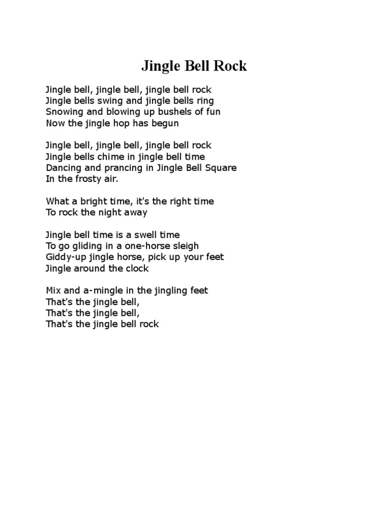 Jingle Bell Rock | PDF