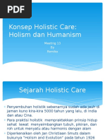 Makalah Konsep Holistik Care, Humanisme, Holisme | PDF