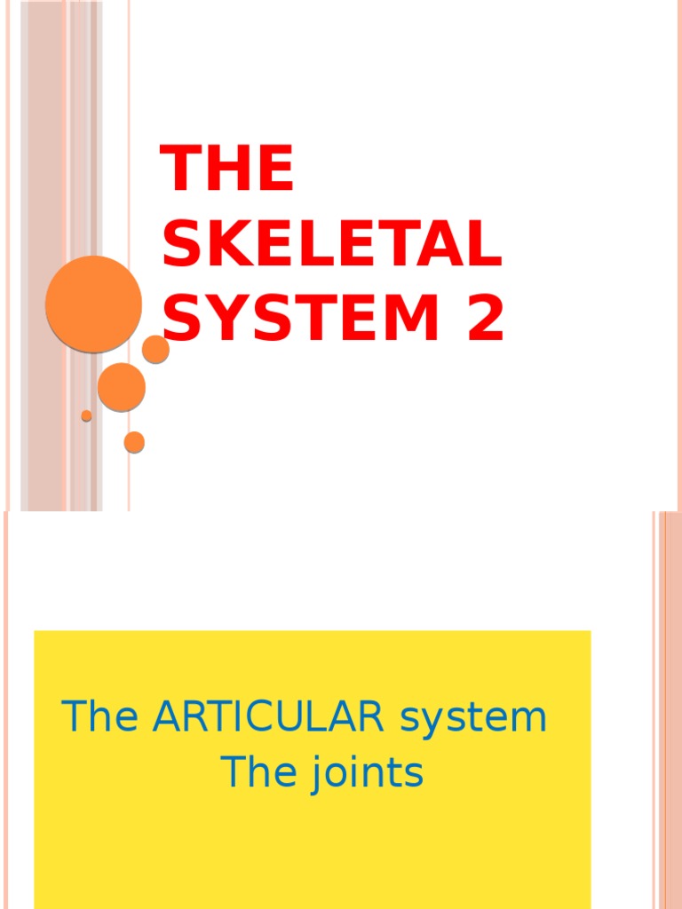 Skeletal System 2 | PDF | Joint | Anatomical Terms Of Motion