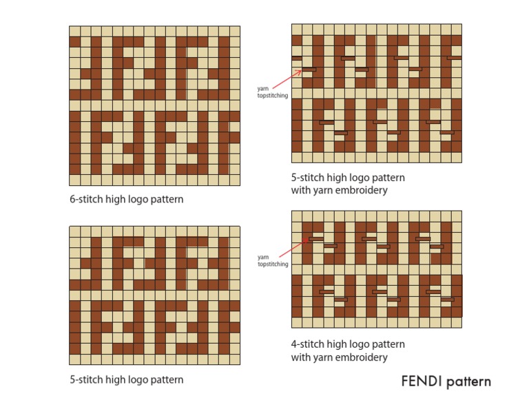 Crotchet Patterns: Fendi Logo | PDF