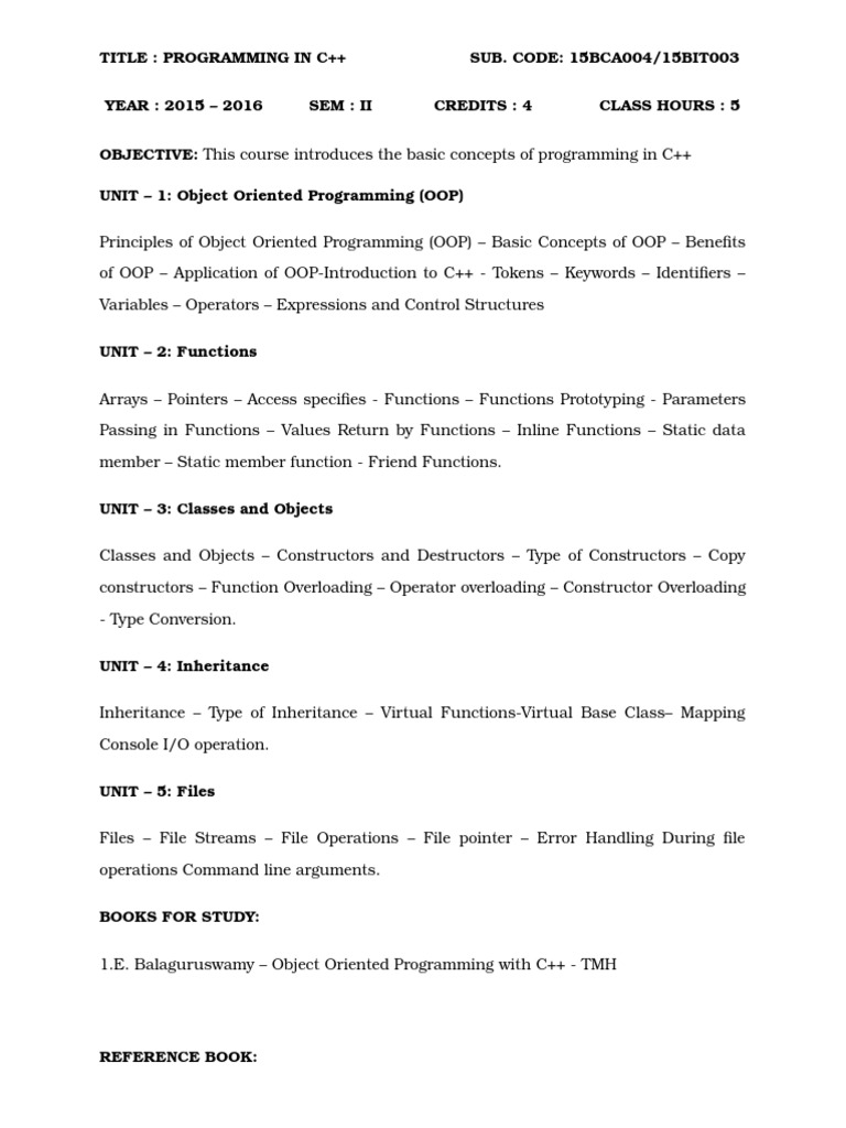C++ QB | Download Free PDF | C++ | Class (Computer Programming)
