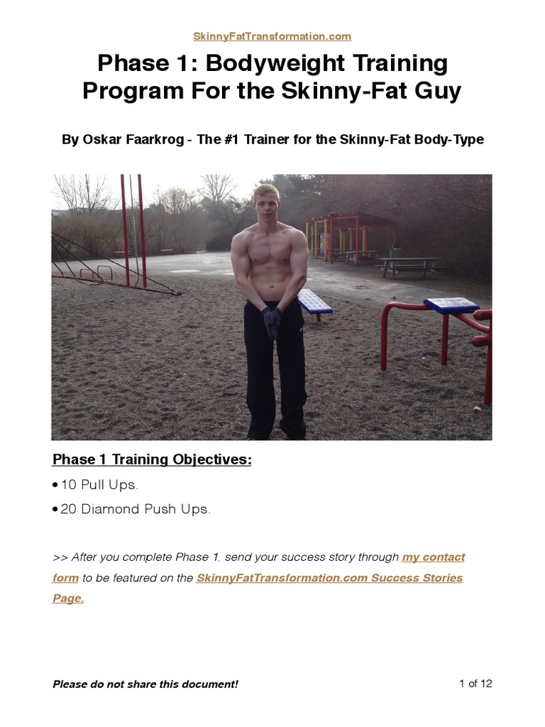 Oskar Faarkrog's Skinny Fat Workout Plan | PDF | Human Anatomy ...