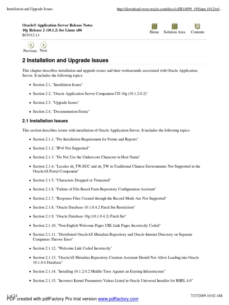 List of Patch For Oracle 9i | PDF | Oracle Database | Metadata