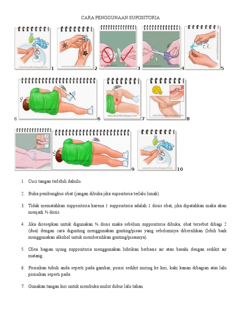 Cara Penggunaan Supositoria | PDF