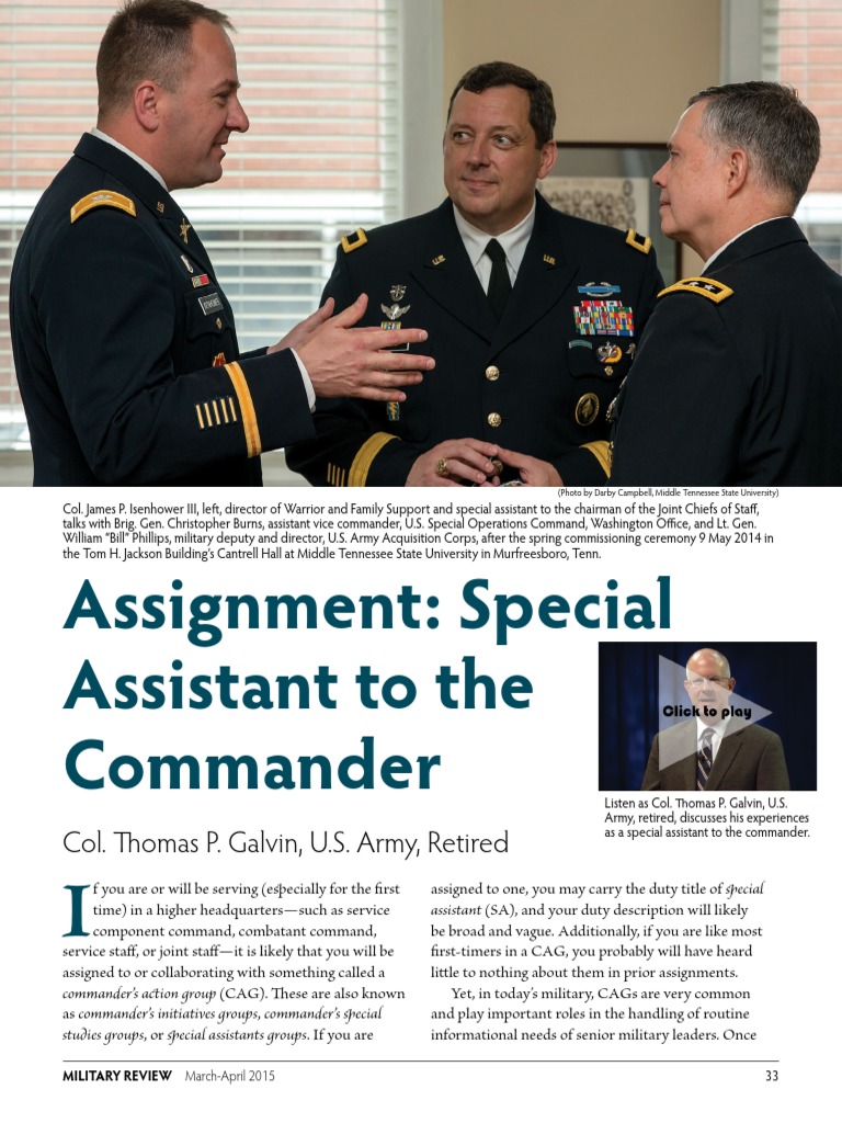 Commander's Action Group MilitaryReview - 20150430 - Art008 | PDF ...