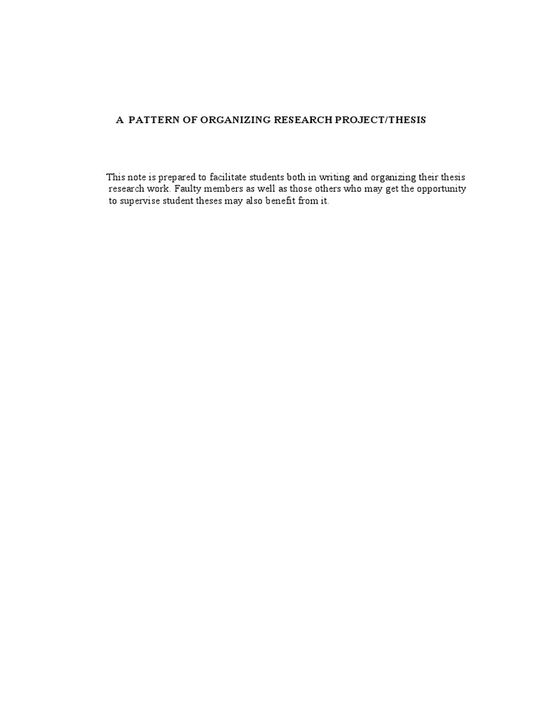 Research Thesis Pattern | PDF | Econometrics | Likert Scale