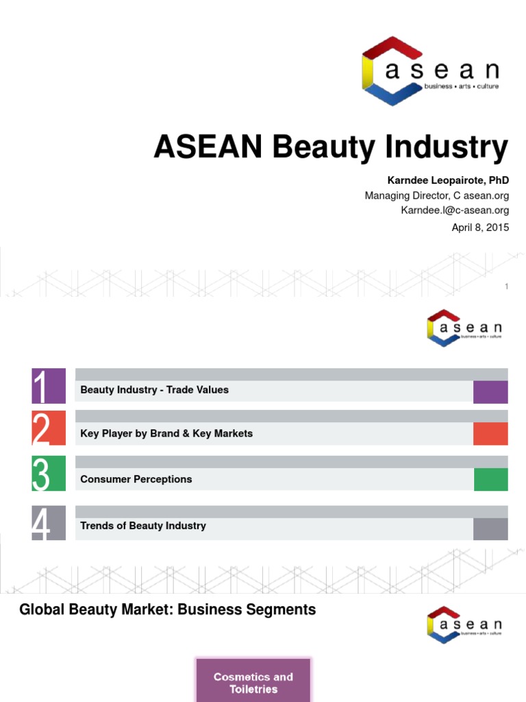 Asean Beauty Industry | PDF | Cosmetics | Association Of Southeast ...