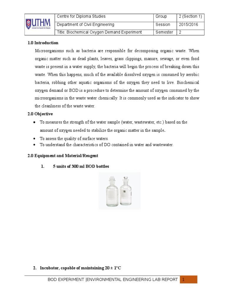 Full Report Bod | PDF | Science & Mathematics