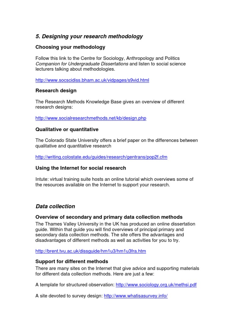 Design Your Research Methodology | PDF | Qualitative Research | Data ...