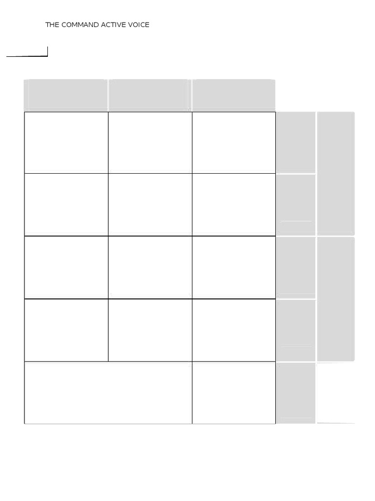 Paradigm Table | PDF