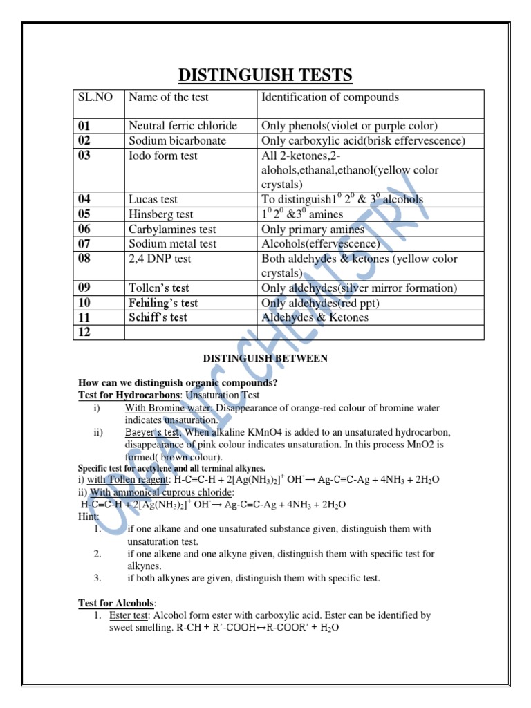 Notes On "ORGANIC CHEMISTRY" CBSE Class XII | PDF | Amine | Alcohol