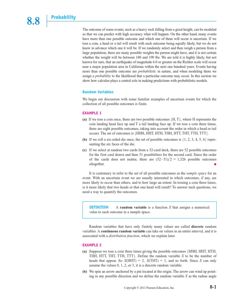 ThomasProbabilities.pdf | Probability Distribution | Random Variable ...