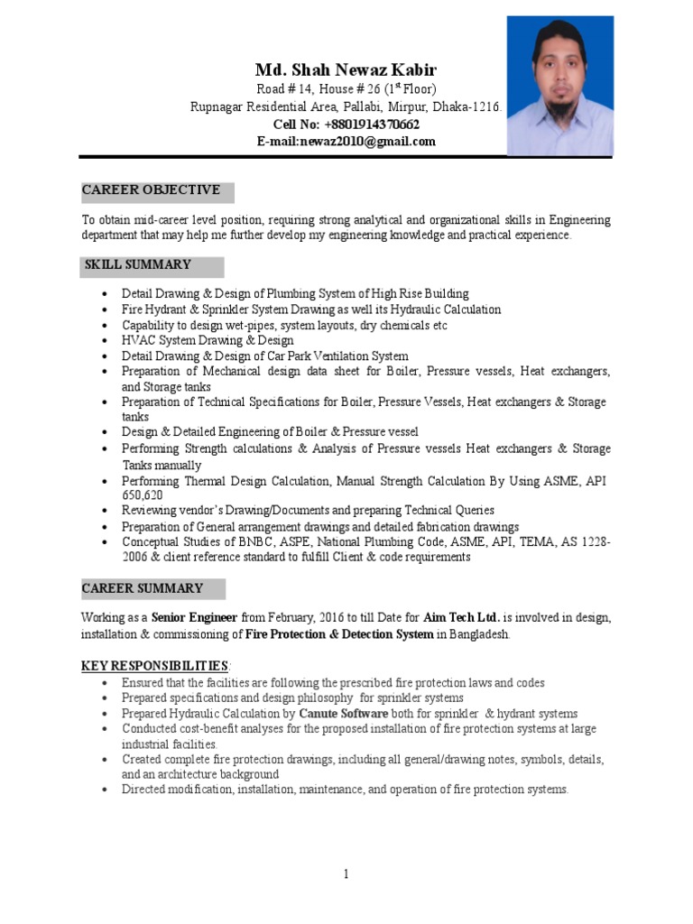 CV | PDF | Hvac | Engineering