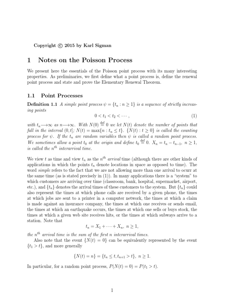 Notes PP | PDF | Poisson Distribution | Teaching Mathematics