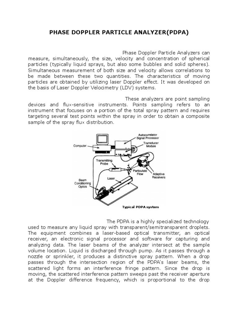 Phase Doppler Particle Analyzer | PDF | Doppler Effect | Optics