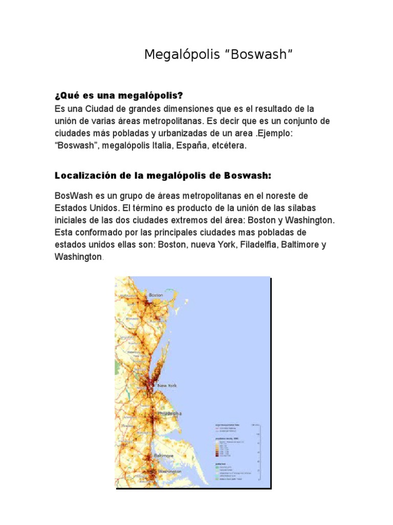 Megalópolis | PDF | Nueva York | Ciudad