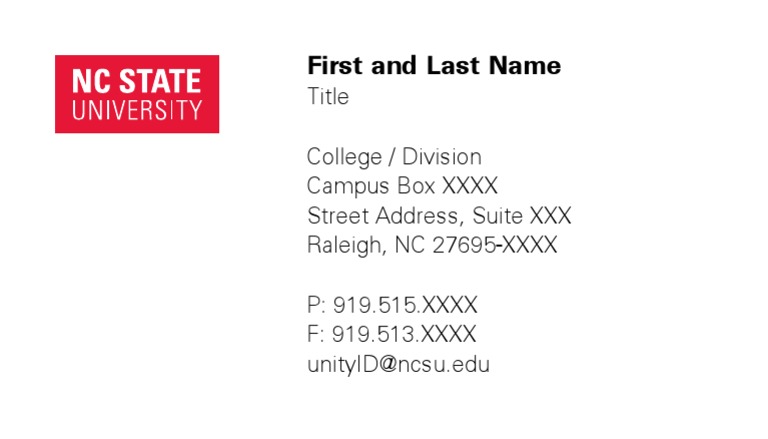 Title College / Division Campus Box XXXX Street Address, Suite XXX ...