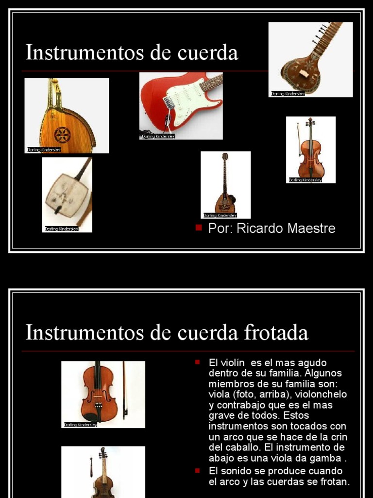 Instrumentos de Cuerda Pulsada, Frotada y Percutida | Violín | Piano